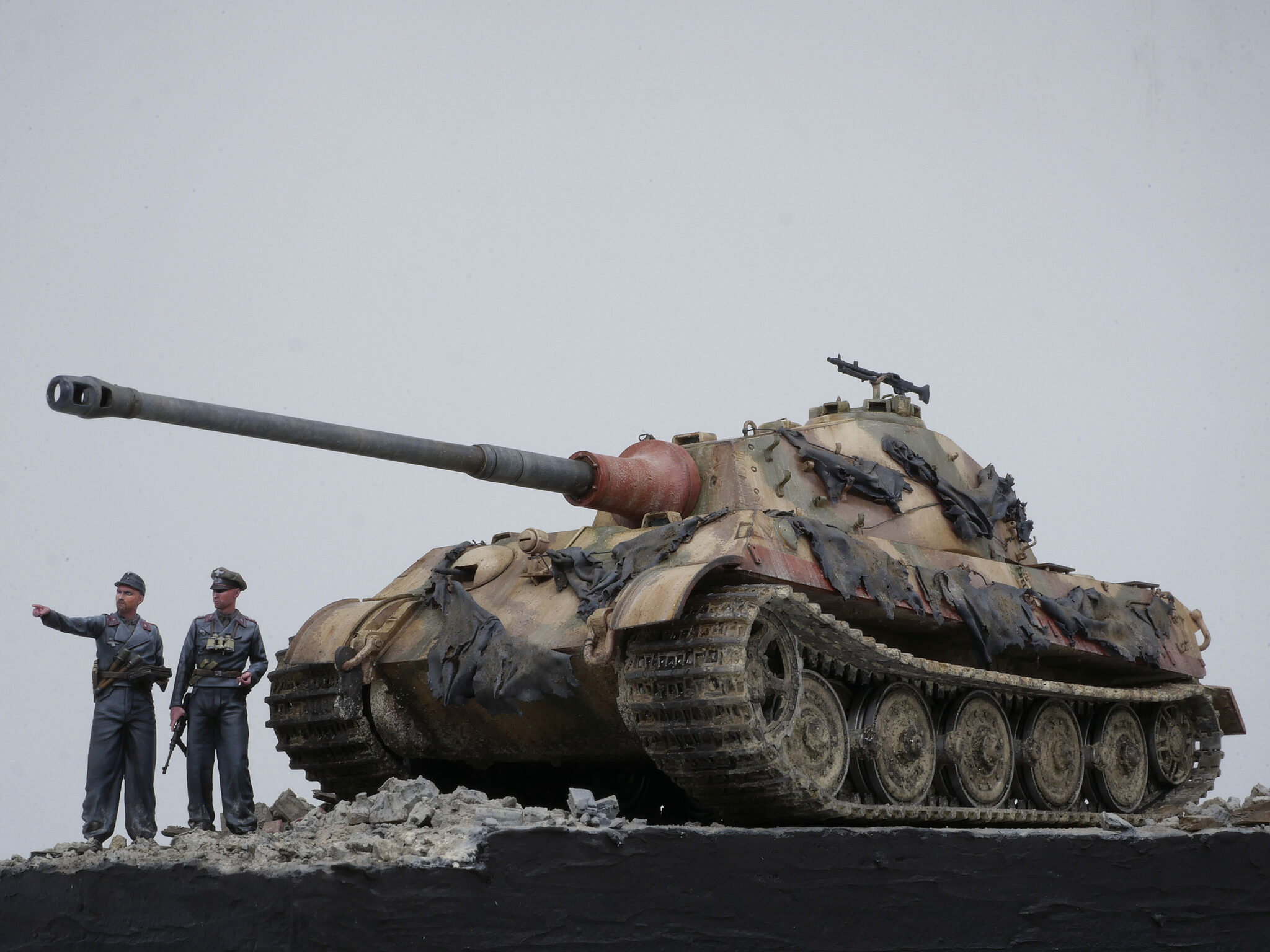 1/35 TAKOM KING TIGER LATE + Panzerartタコム キングタイガー 後期型 + Panzerart ドイツ国防 ...