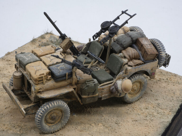 1/35 Dragon British SAS 1/4 Ton 4×4 Patrol car ドラゴン イギリス陸軍 SAS ジープ ...