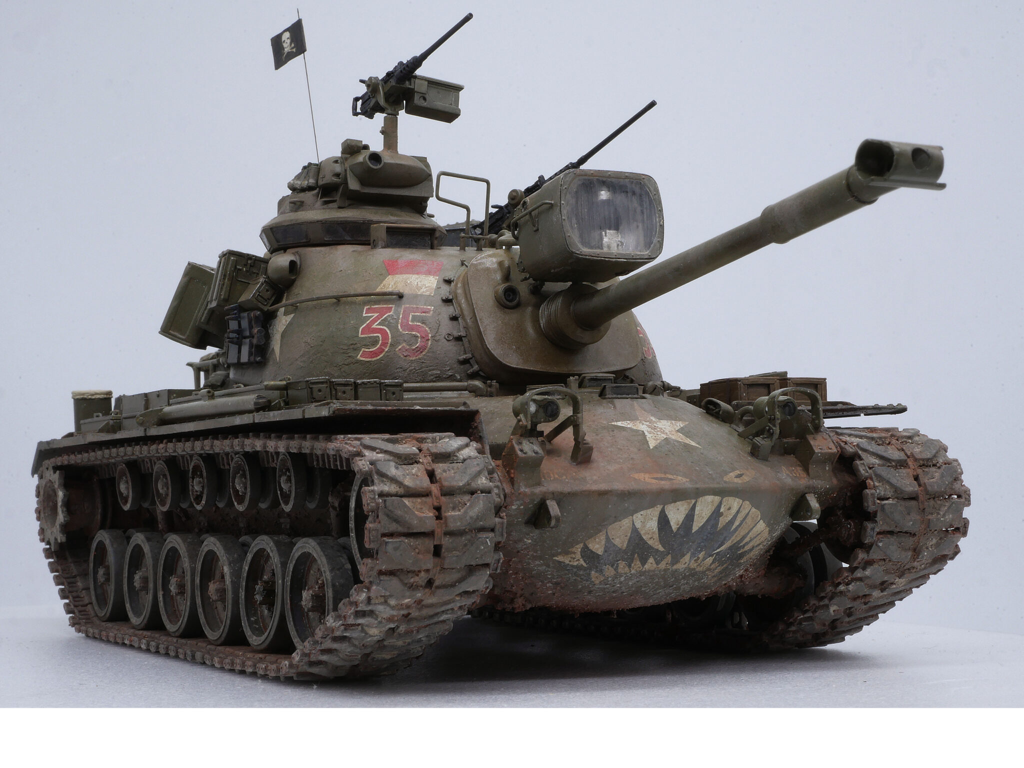 制作依頼品 1/35 TAKOM M48A3 Mod B タコム M48 パットン - Rockken Model プラモデル 完成品 画像 置場