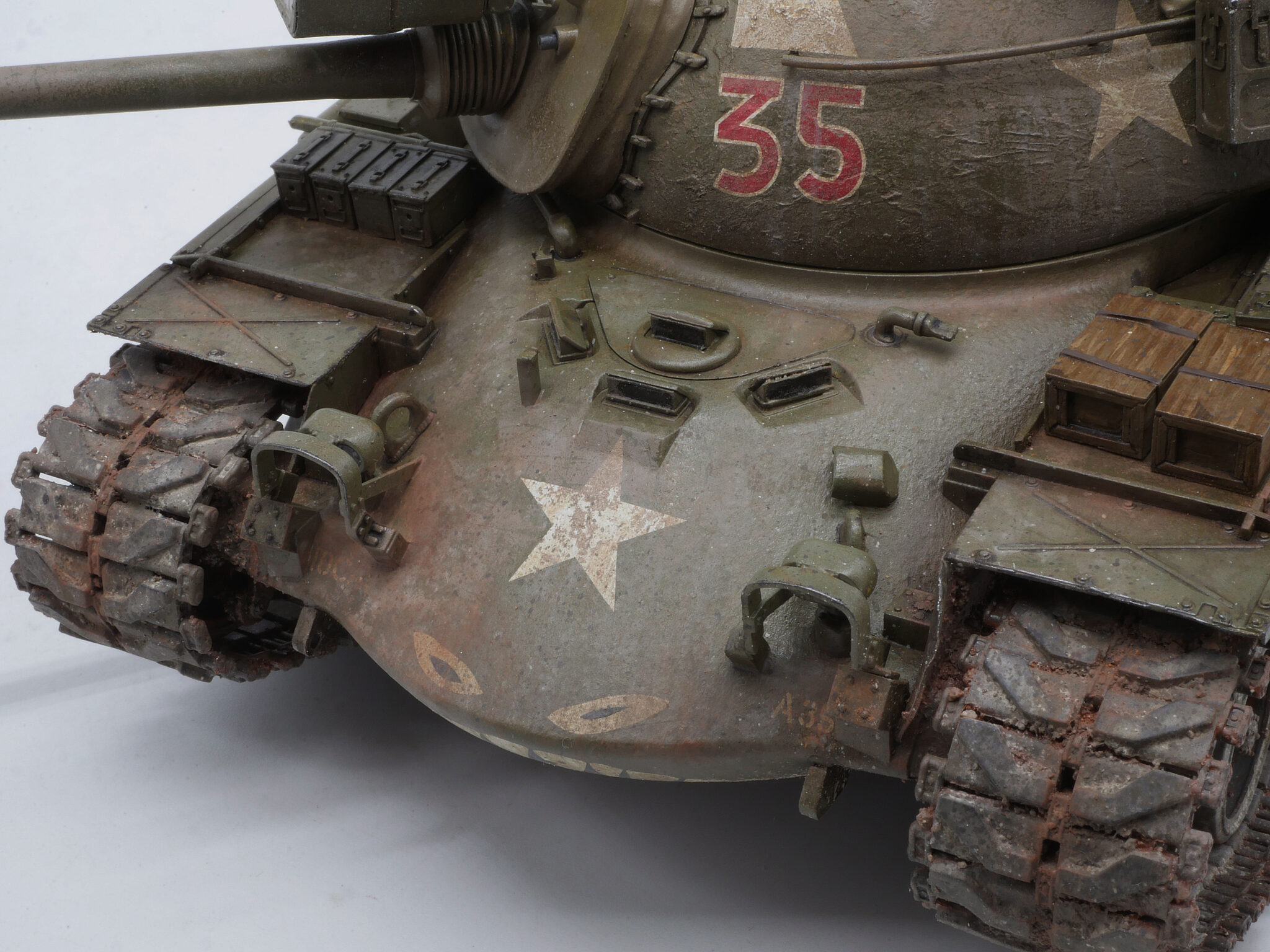 制作依頼品 1/35 TAKOM M48A3 Mod B タコム M48 パットン - Rockken Model プラモデル 完成品 画像 置場