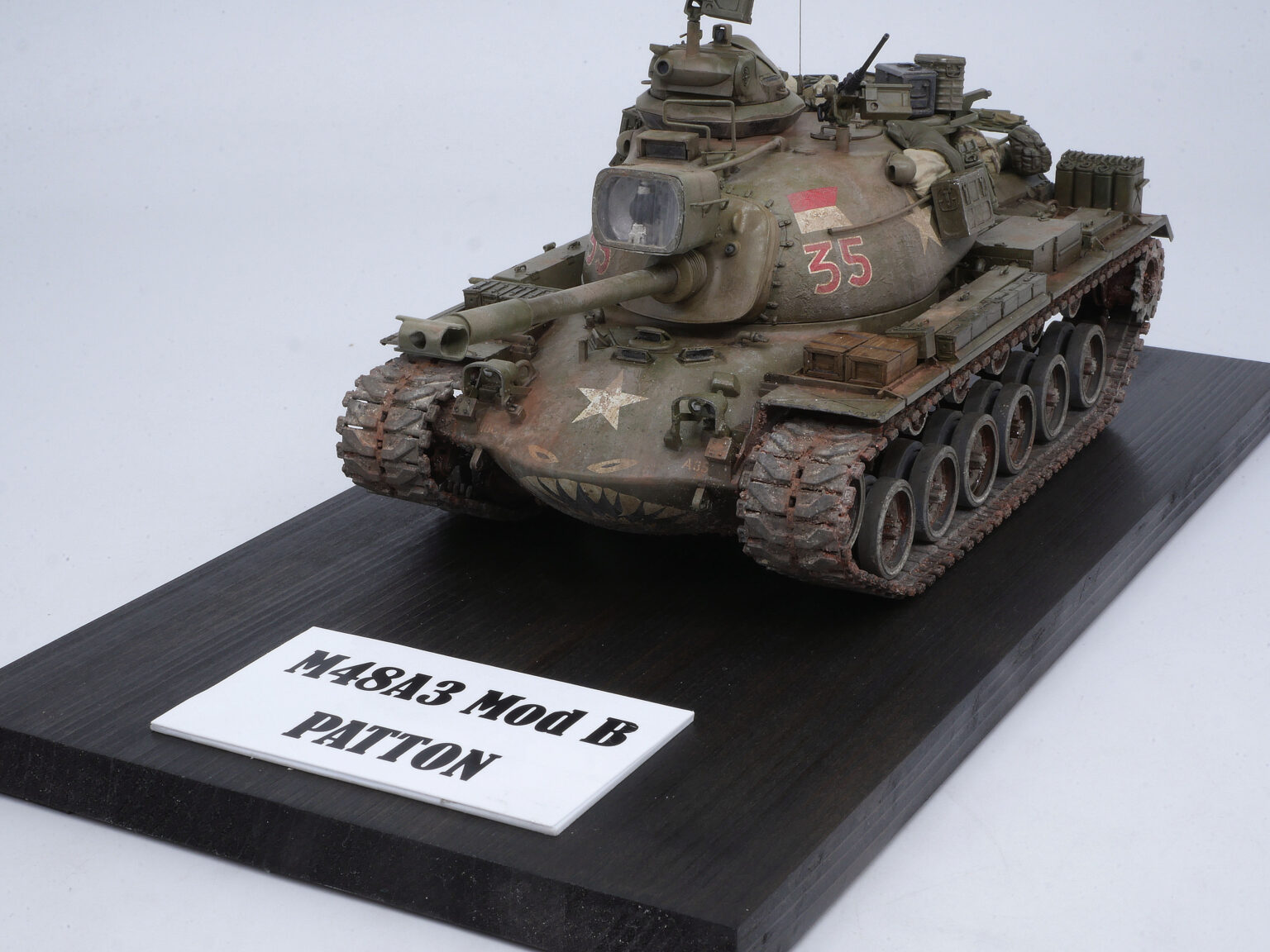 制作依頼品 1/35 TAKOM M48A3 Mod B タコム M48 パットン - Rockken Model プラモデル 完成品 画像 置場