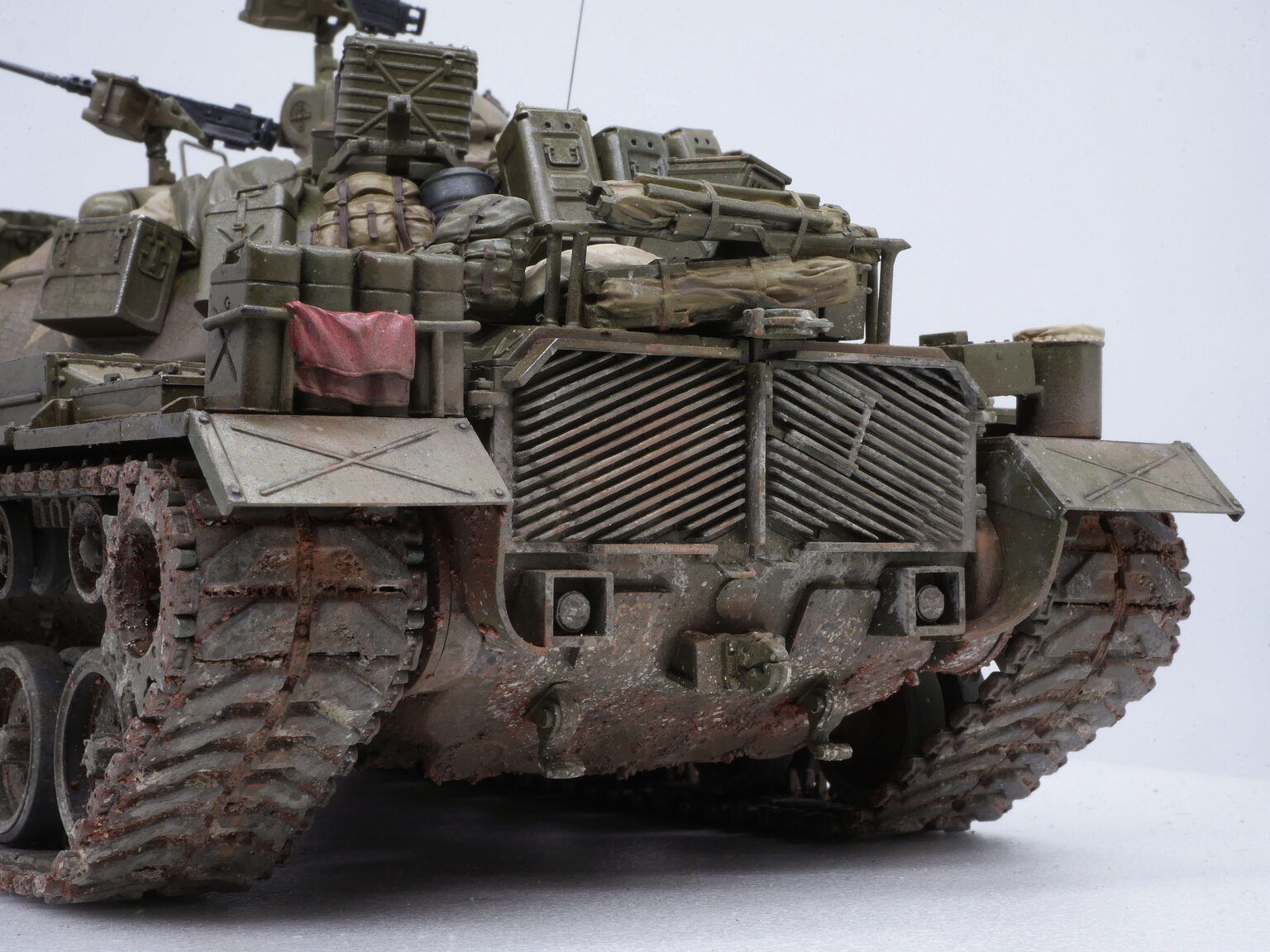 制作依頼品 1/35 TAKOM M48A3 Mod B タコム M48 パットン - Rockken Model プラモデル 完成品 画像 置場