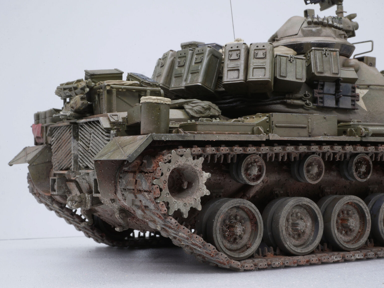 制作依頼品 1/35 TAKOM M48A3 Mod B タコム M48 パットン - Rockken Model プラモデル 完成品 画像 置場